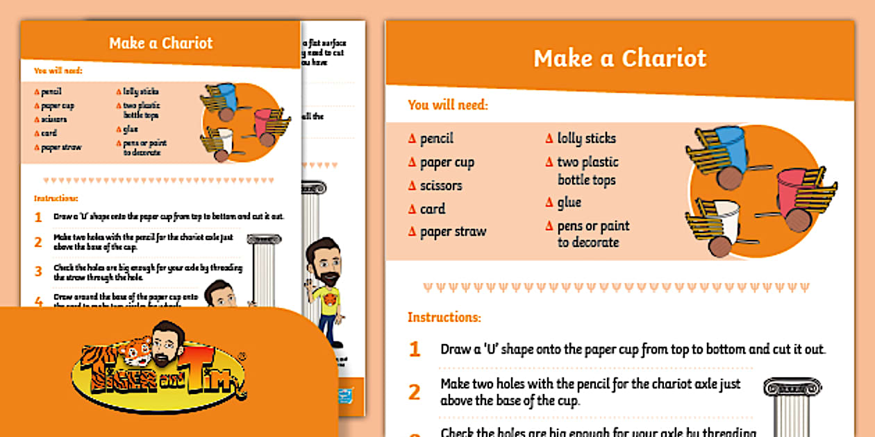 Make a Chariot Craft Instructions (teacher made) - Twinkl