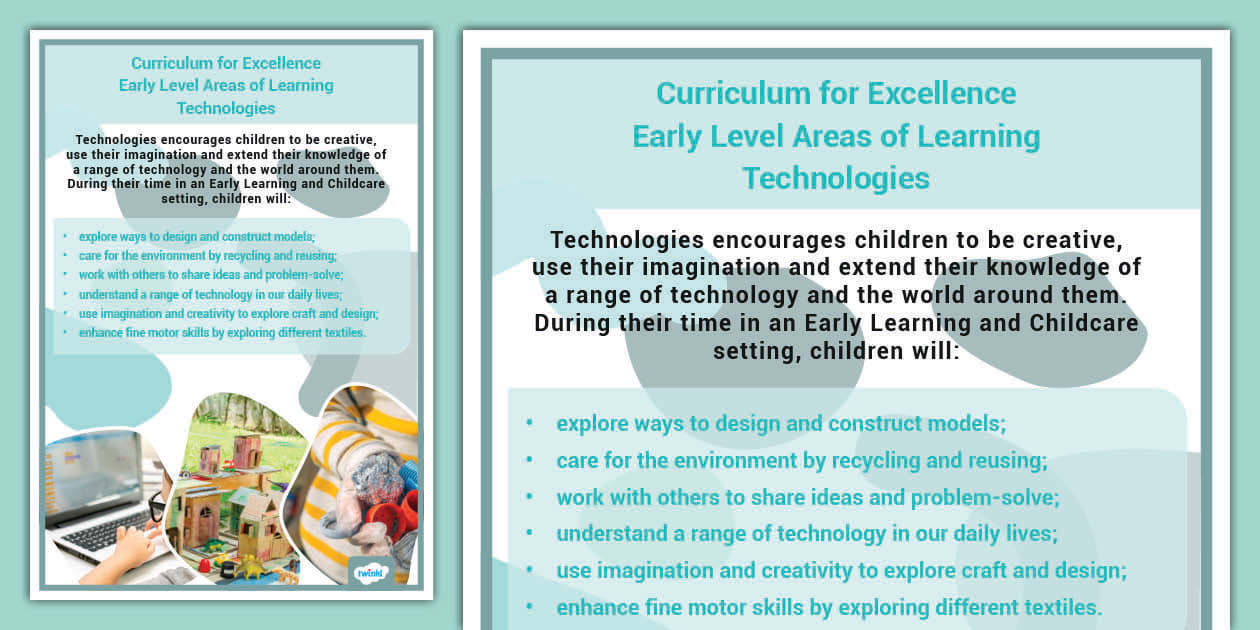 CfE Early Level Technologies Display Poster (teacher made)