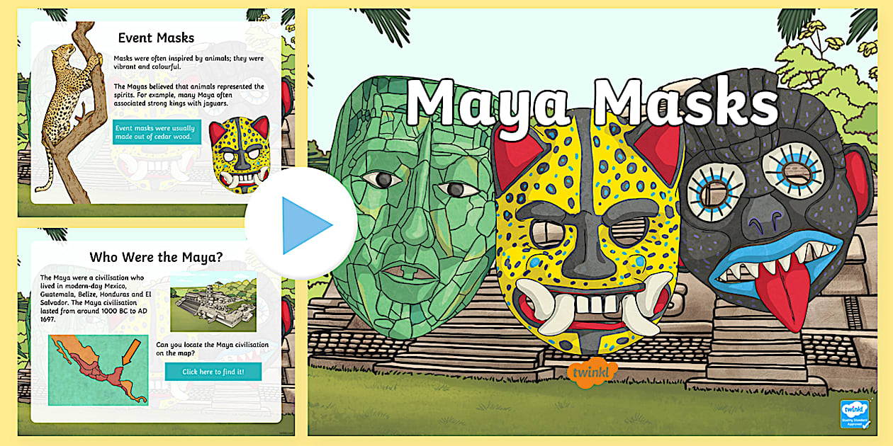 KS2 Maya Masks PowerPoint- Teaching resource- Maya Mask