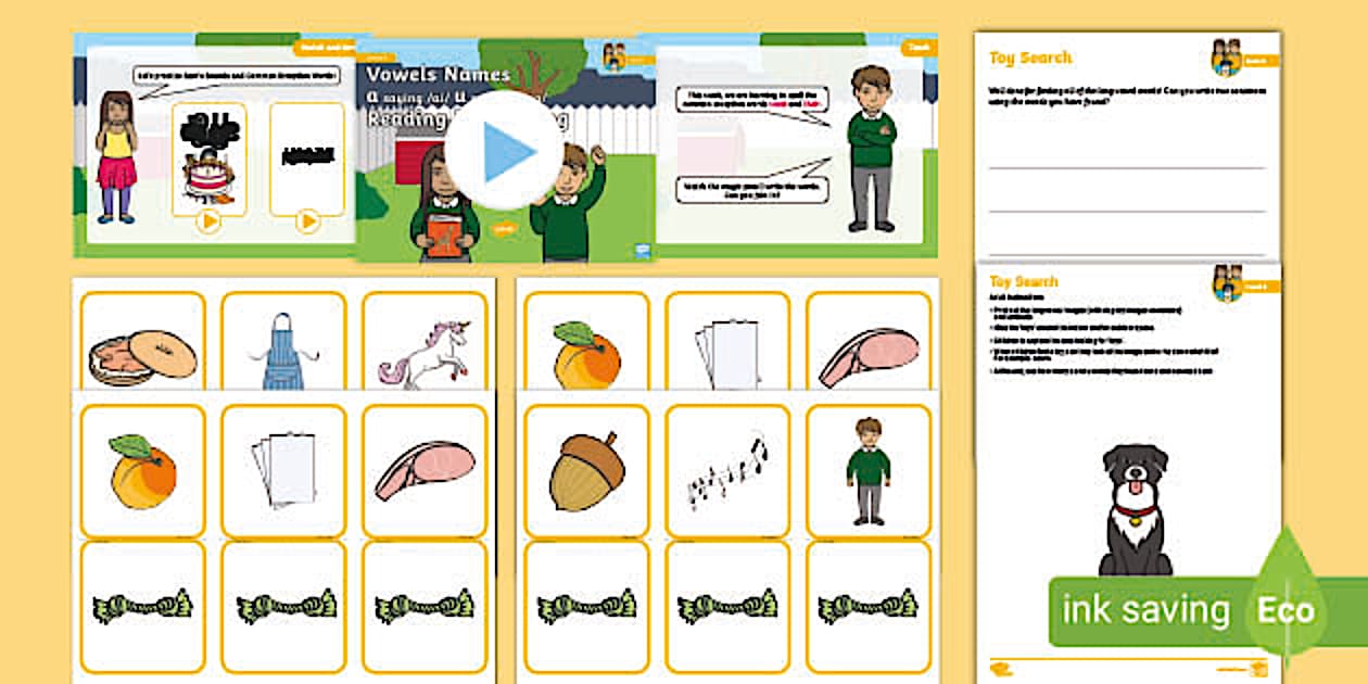 Long Vowel Sounds Lesson Pack - Level 5 Week 9 Lesson 2 Activity Pack