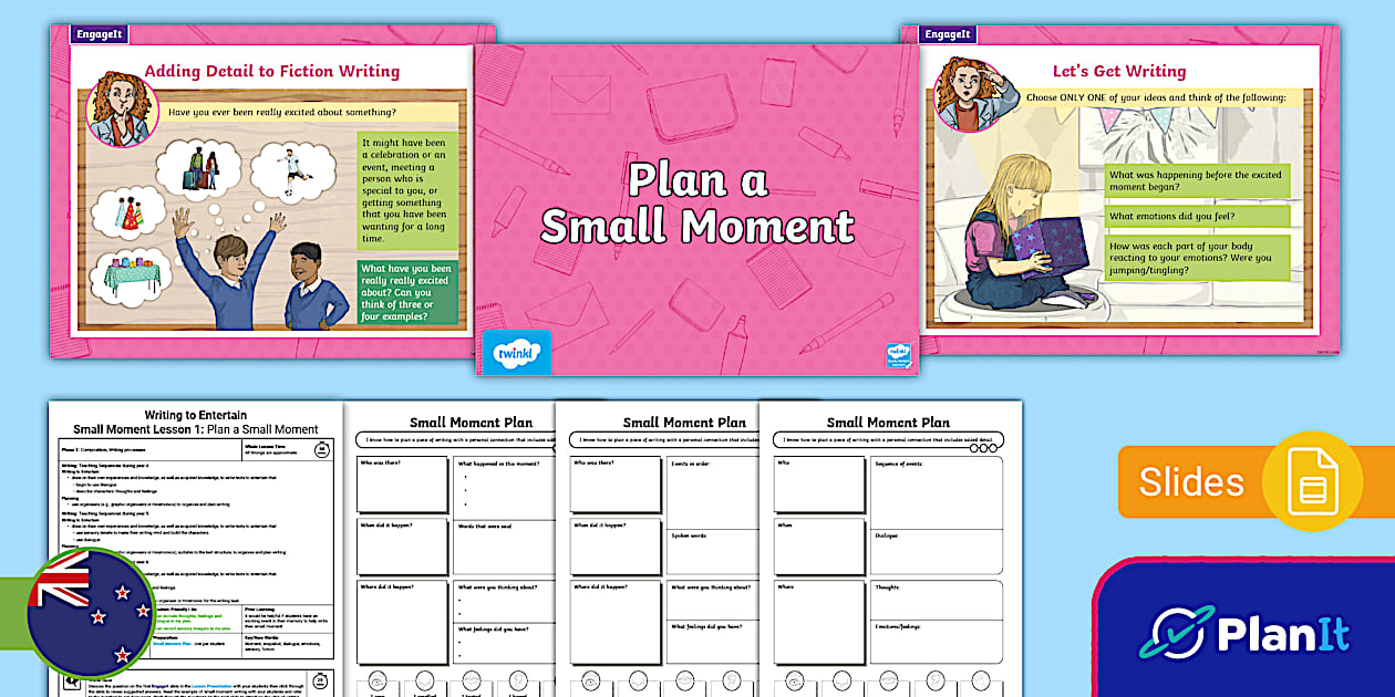 Phase 2 Writing: Small Moment Lesson 1: Plan a Small Moment