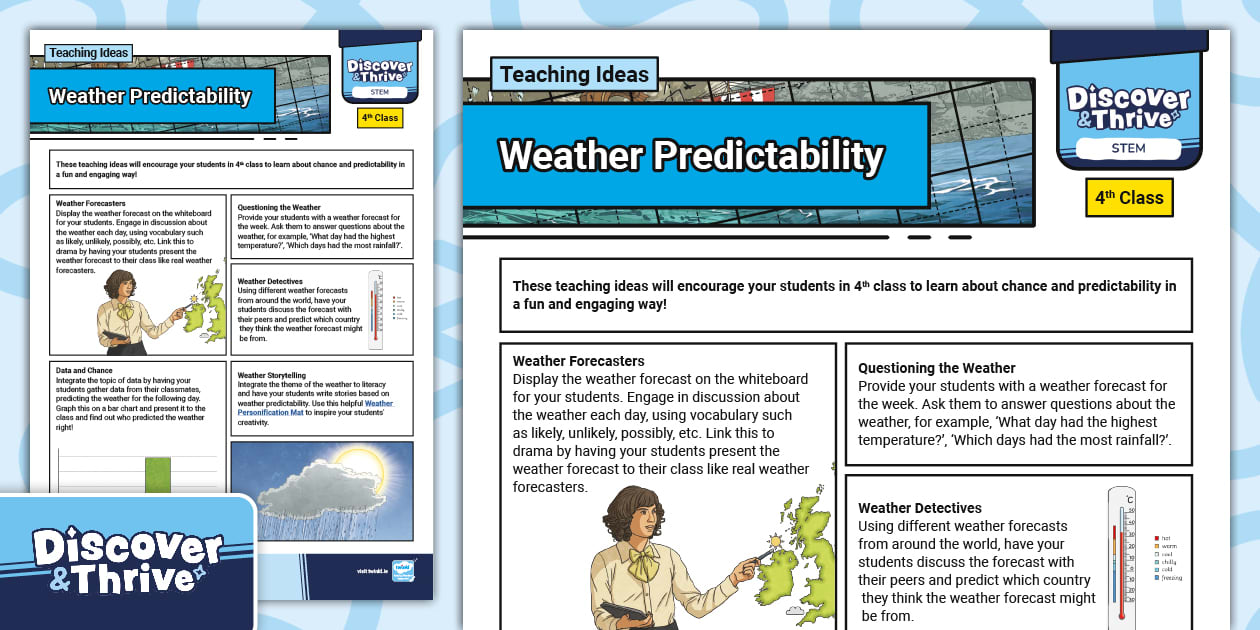 Weather Predictability Teaching Ideas (l'enseignant a fait)