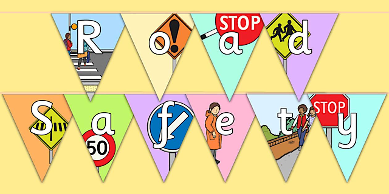 New Zealand Road Safety Display Bunting (teacher made)