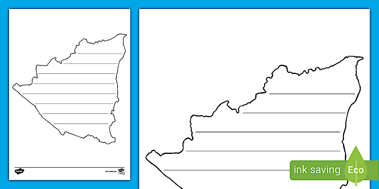 Nicaragua Writing Template