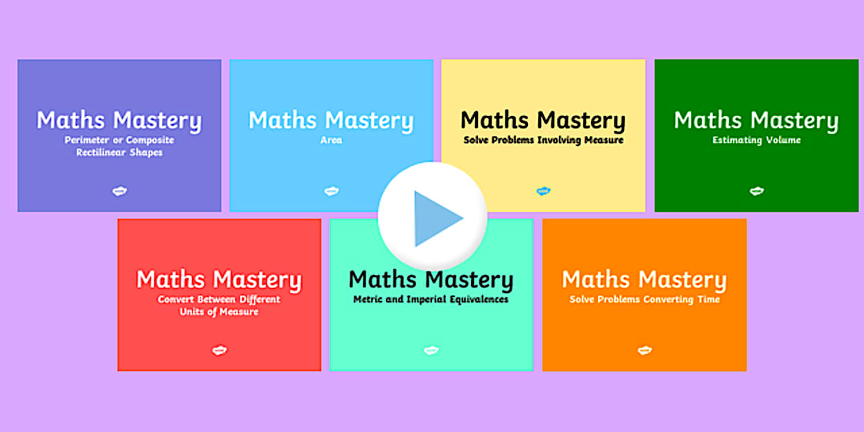 Year 5 Measurement Maths Mastery Activities Resource Pack