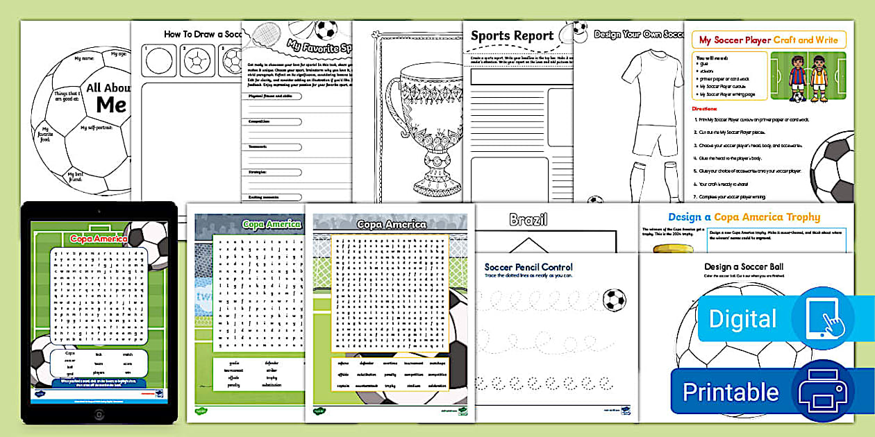 Copa America Activity Pack