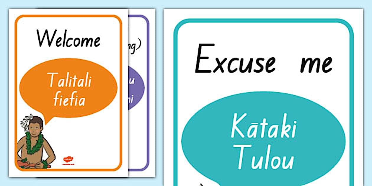 Greetings In Tongan Language Display Posters - Twinkl NZ