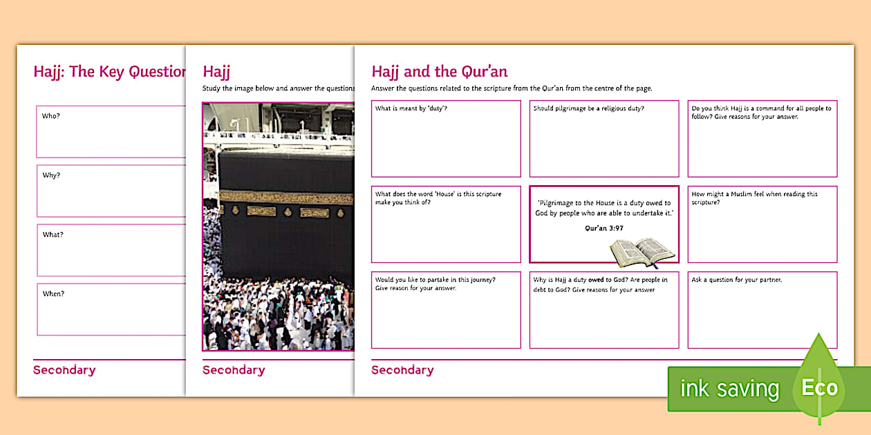 Hajj Worksheets (teacher made) - Twinkl