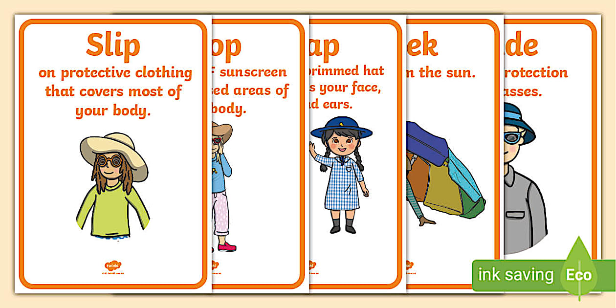 Sun Safety Posters for Children | Teacher-made | Twinkl