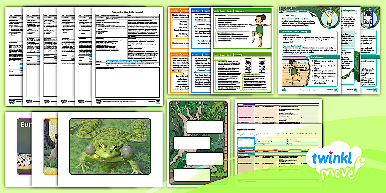 👉 Twinkl Move PE I Reception Gymnastics I Gym in the Jungle