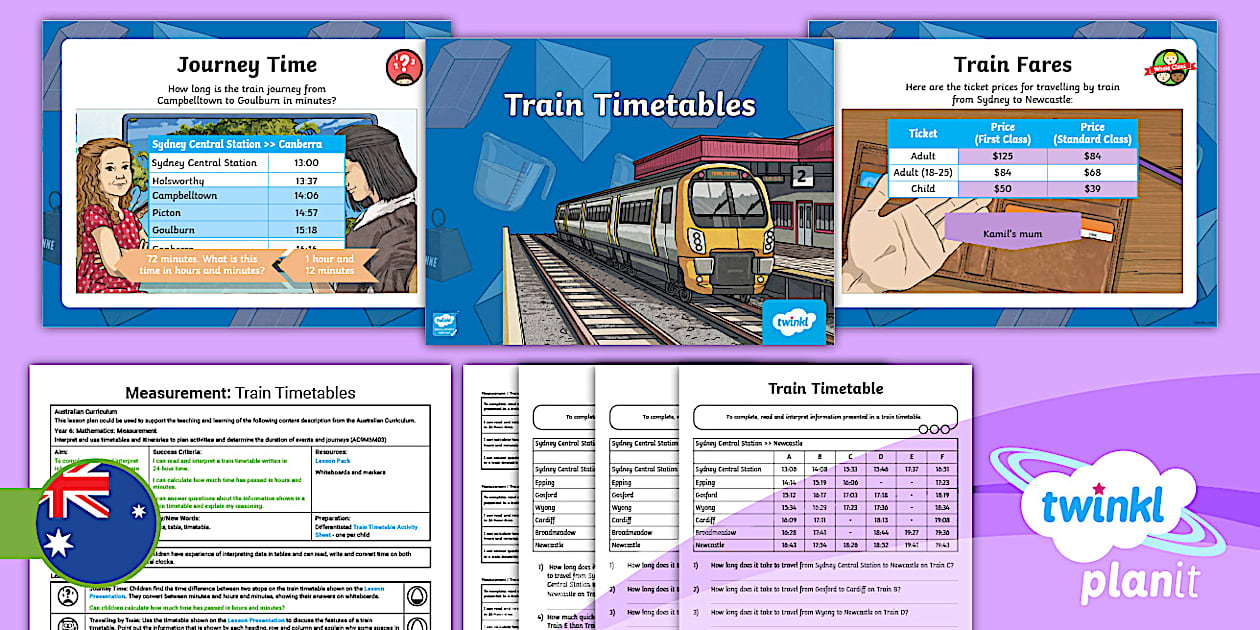 Year 6 Measurement: Timetables Lesson 4 (Teacher-Made)