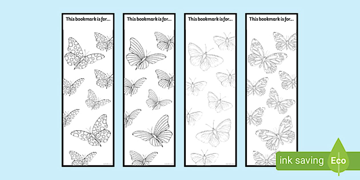 Butterfly Bookmarks to Colour | Resources | Twinkl - Twinkl