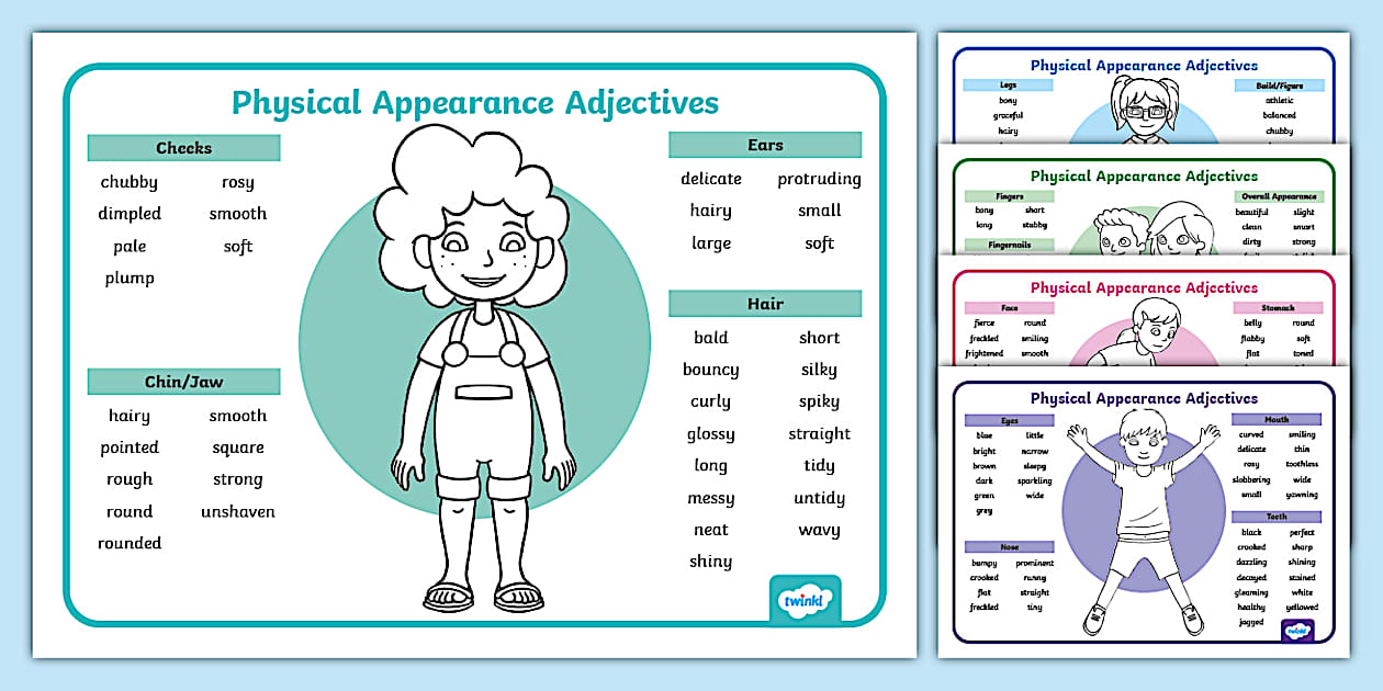 KS1 Physical Appearance Adjectives Word Mats - Twinkl KS1 Physical Appearance Adjectives Word Mats - Twinkl
