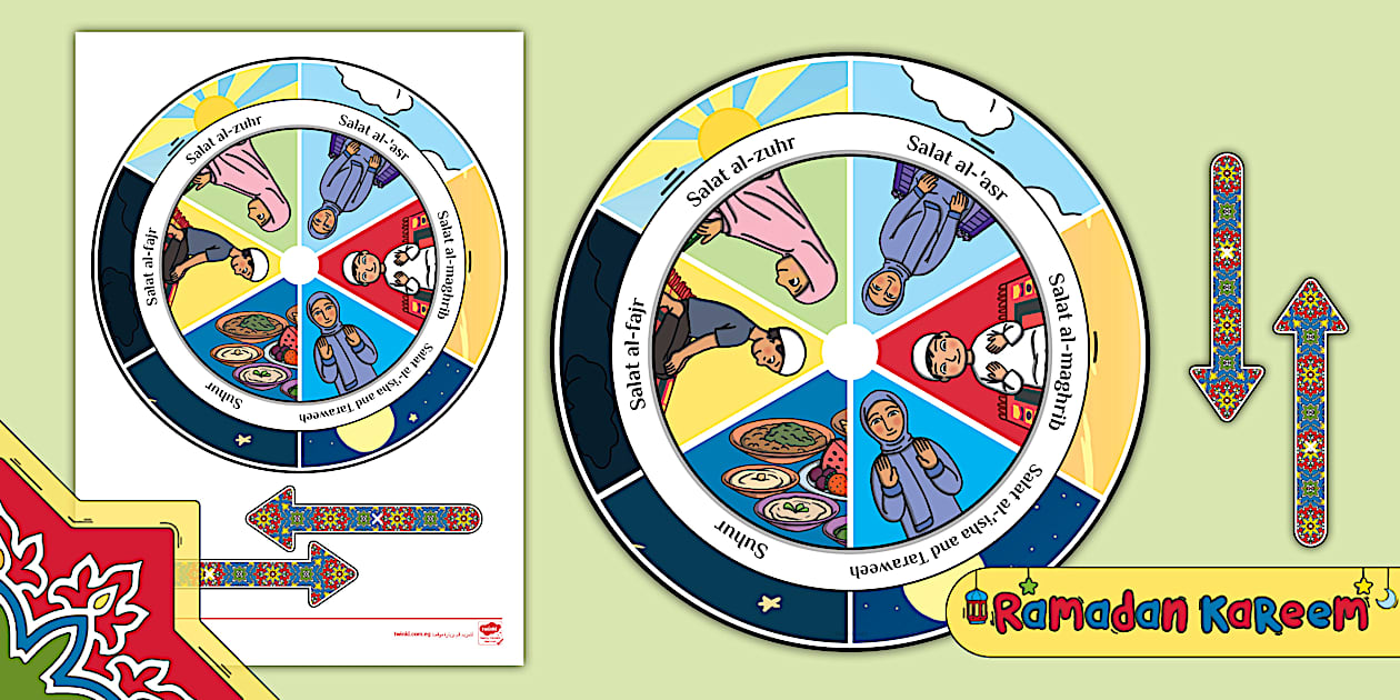Prayers Wheel Ramadan Edition (teacher made) - Twinkl