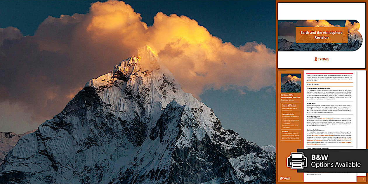 KS3 Earth and the Atmosphere Revision Lesson 9 - Twinkl