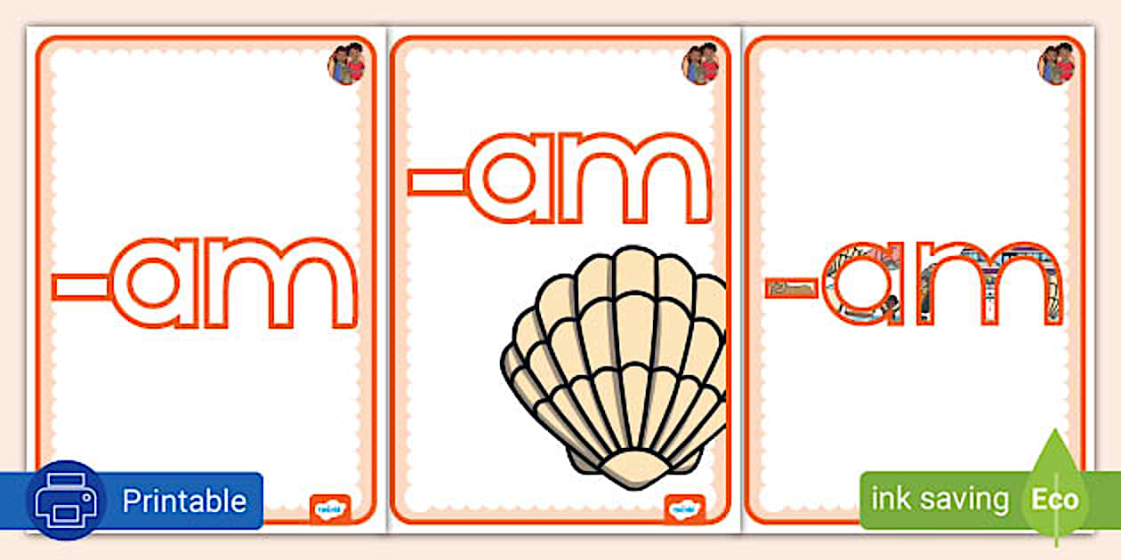 Grade 1 Phonics: -am Sound Posters - Twinkl