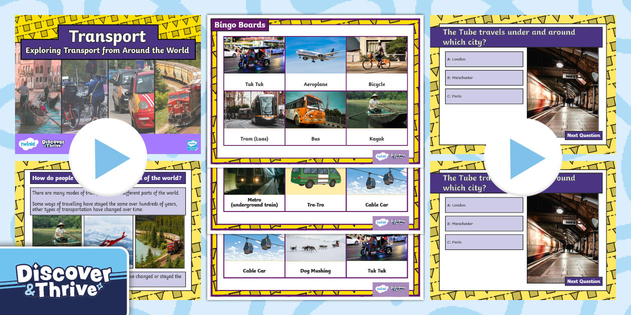 Transport from Around the World Lesson Pack (teacher made)