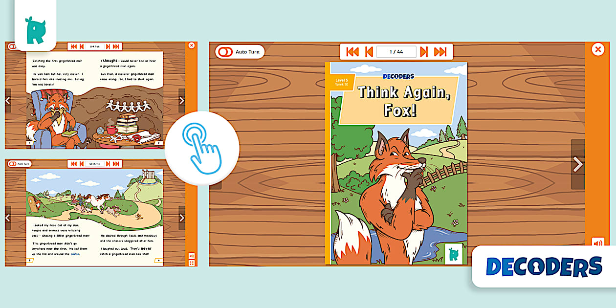 Level 5 Week 10 Decoders Book: Think Again, Fox! - Twinkl