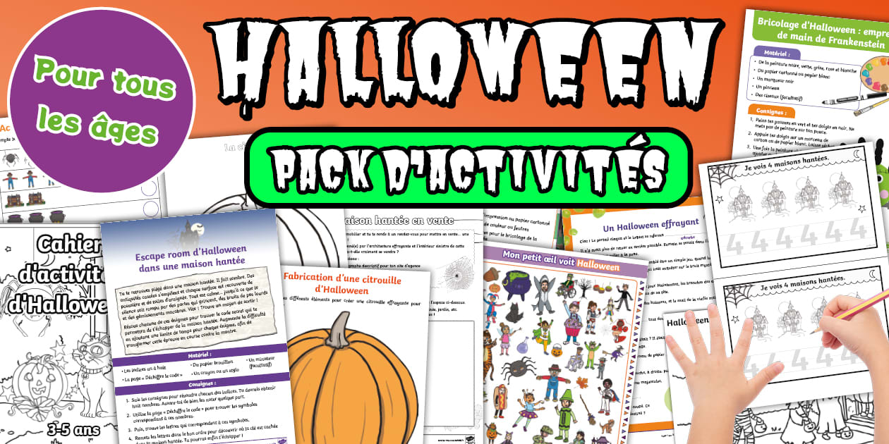 Pack d'activités d'Halloween - tous les âges