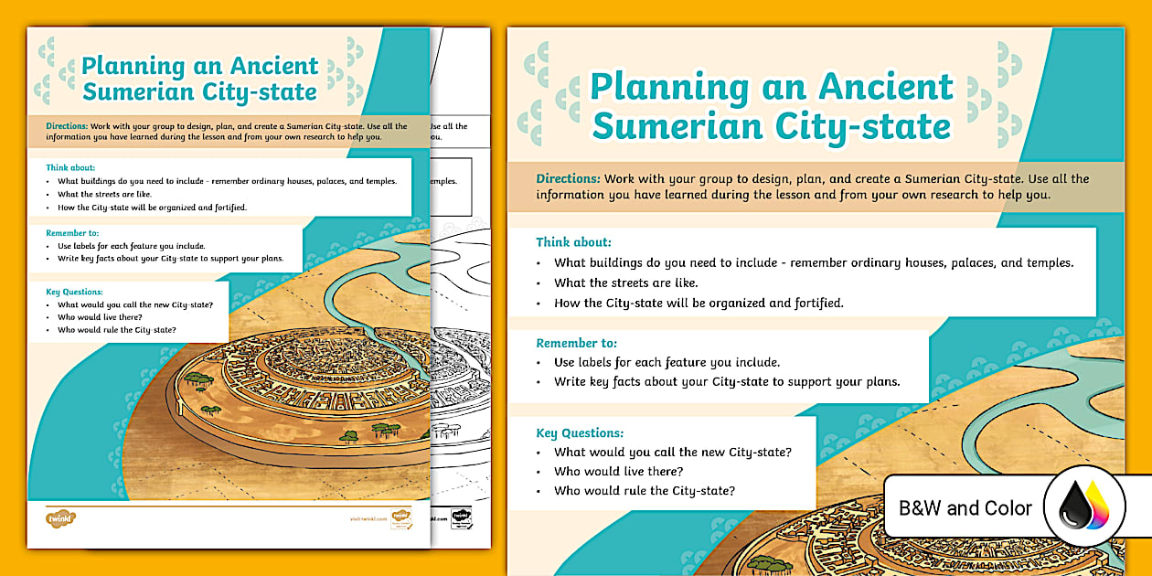 Planning an Ancient Sumerian City-state for 6th-8th Grade