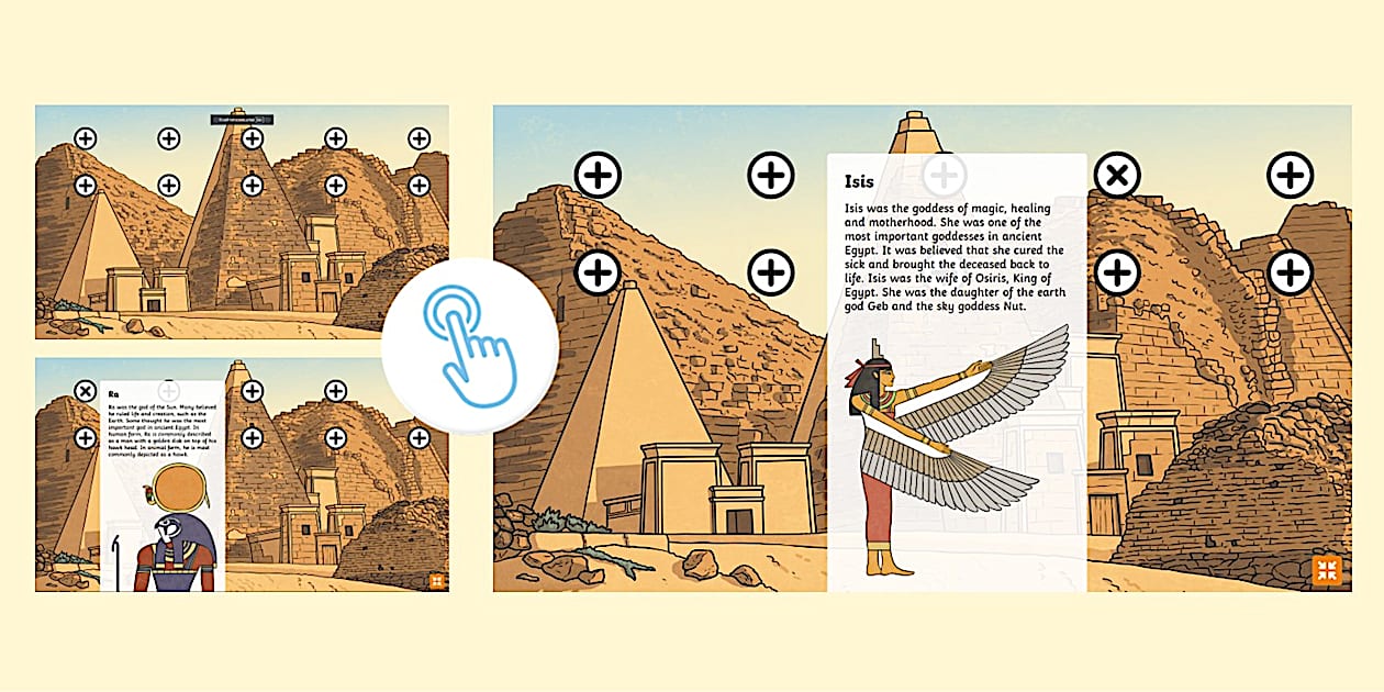 Egyptian Gods and Goddesses Interactive Hotspots - Twinkl
