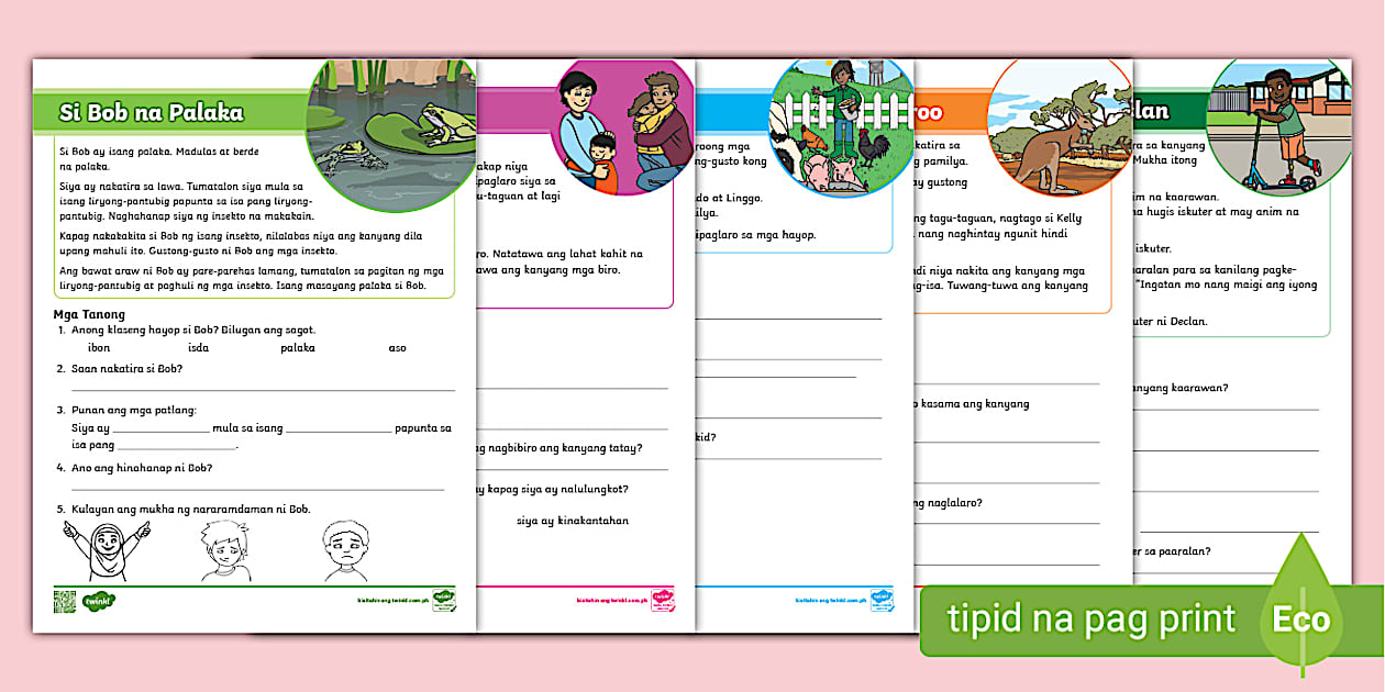 Pang-Araw-Araw na Gawain sa Pagbasa at Pagunawa Part 1 | Twinkl