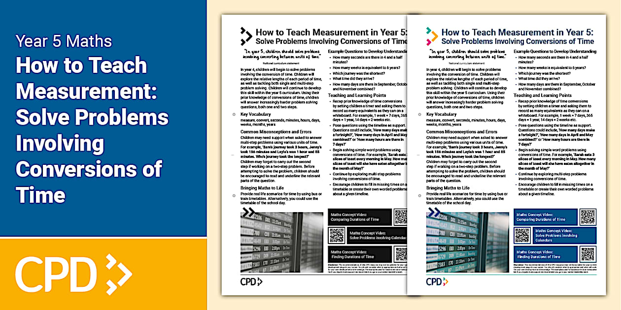 How to Teach Measurement in Year 5: Solve Problems Involving Conversions of