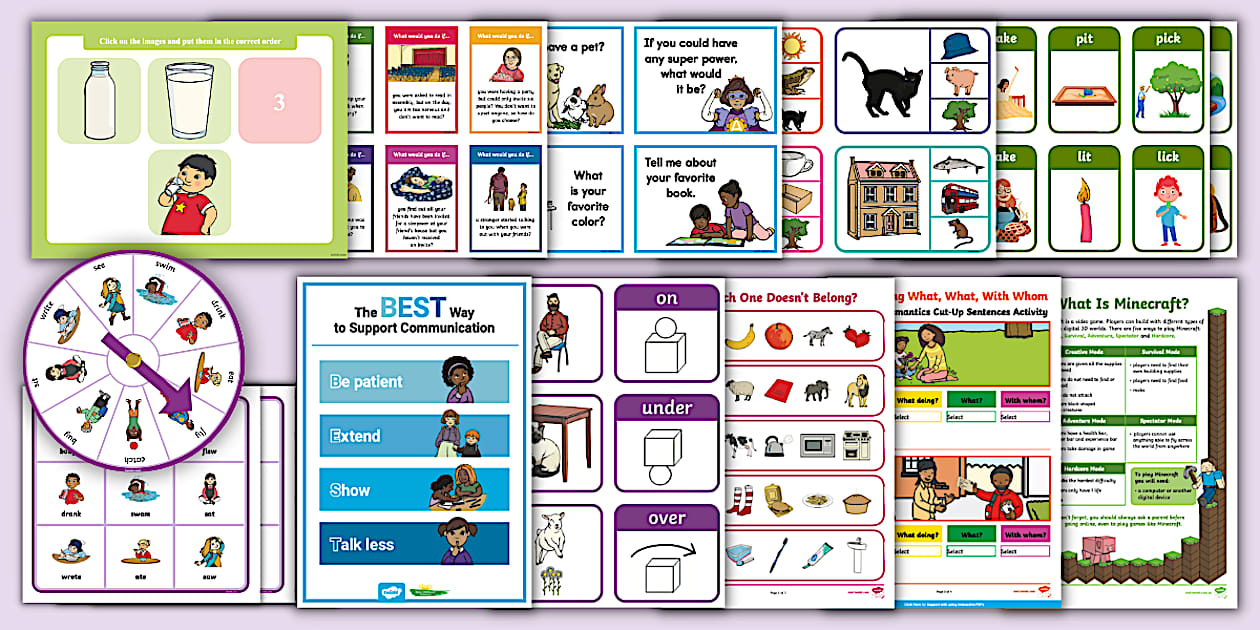 Speech Pathology Worksheets Taster Pack | Primary Resources
