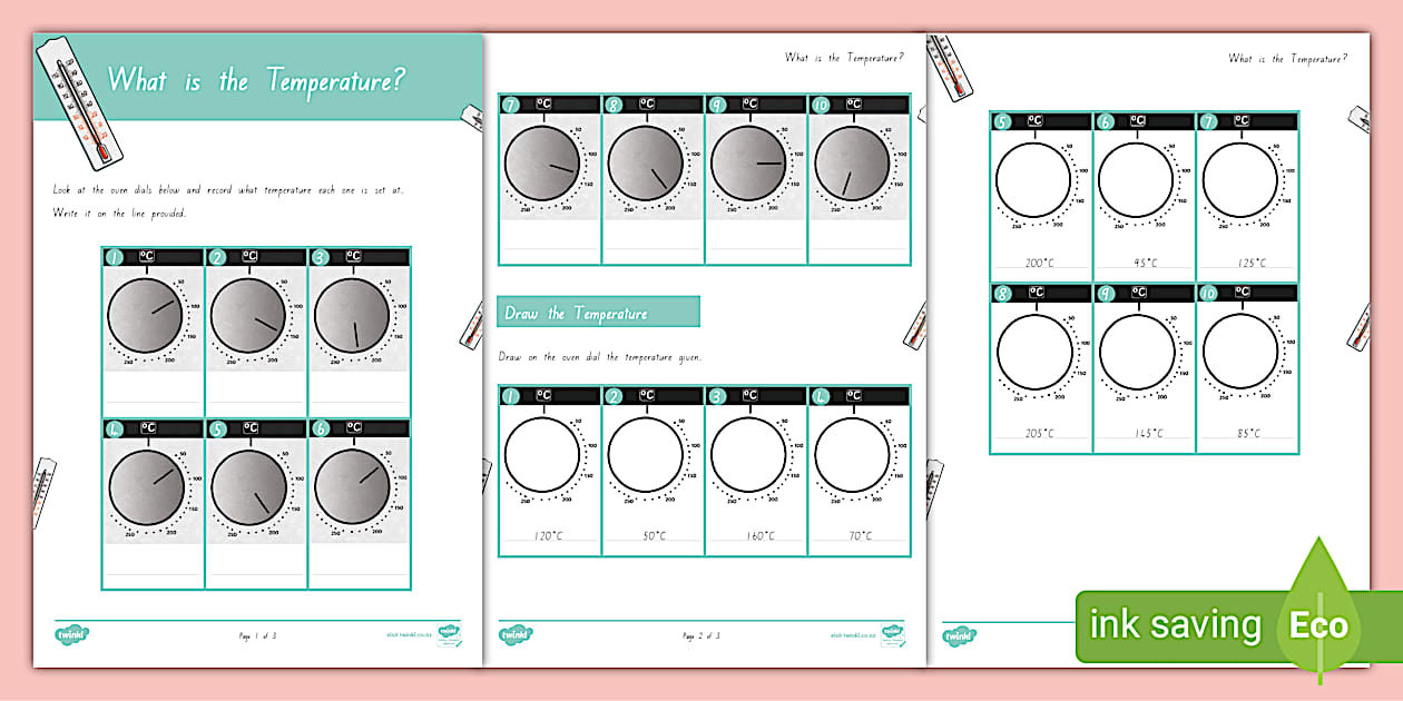 Reading the Temperature (teacher made) - Twinkl