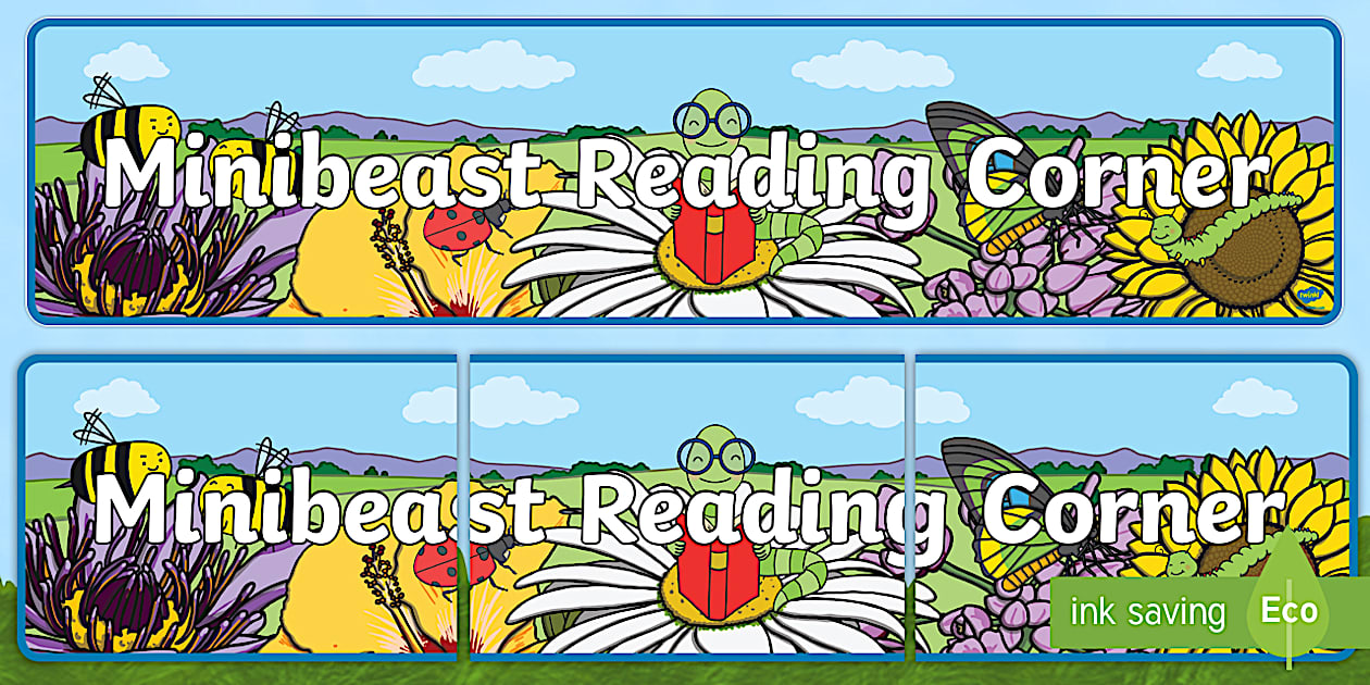 👉 Minibeast Reading Corner Display Banner (teacher made)