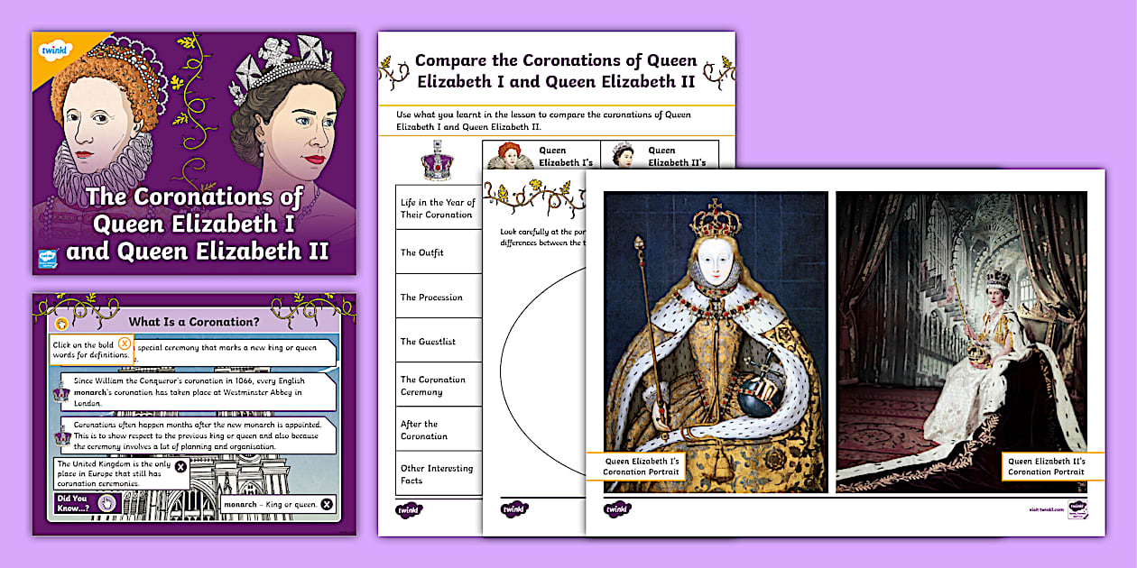 Queen Elizabeth II & Queen Elizabeth I - Coronation Pack