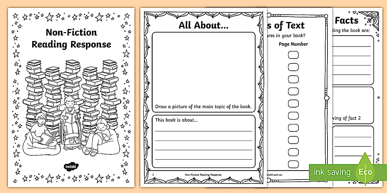 Questions for Nonfiction Books - Reading Activity - F-2