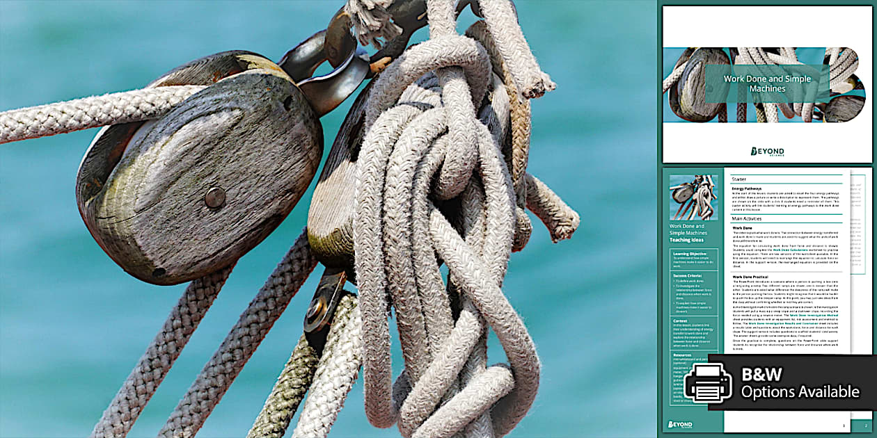 Work Done and Simple Machines Lesson | KS3 Energy | Beyond