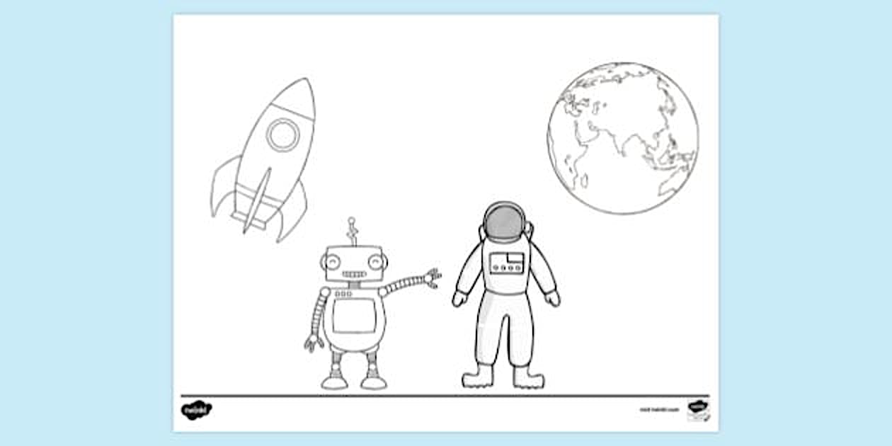 Space Colouring Page | Colouring Sheets (teacher made)