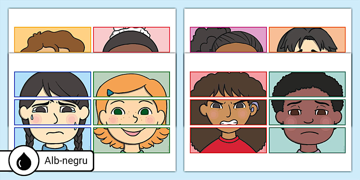 Emoții și sentimente – Puzzle (creat de profesori)