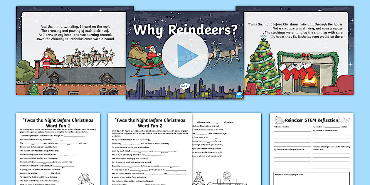Reindeer STEM Lesson Pack - Christmas - Years 3-6 - Twinkl