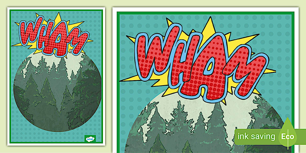 Forest Pop Art Display Poster (Teacher-Made) - Twinkl