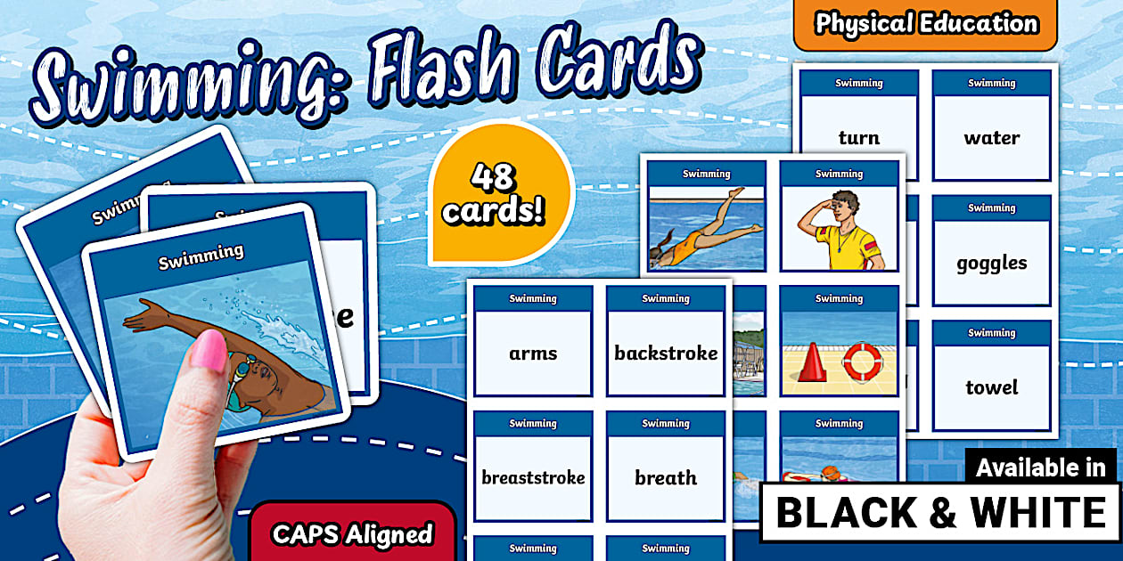 IP Physical Education – Swimming – Flash Cards (CAPS Aligned)