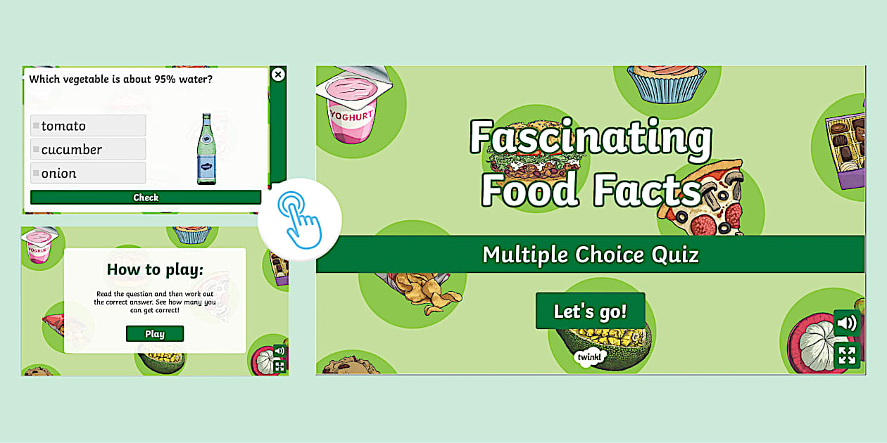Fascinating Food Facts Interactive Quiz | Food Trivia Quiz