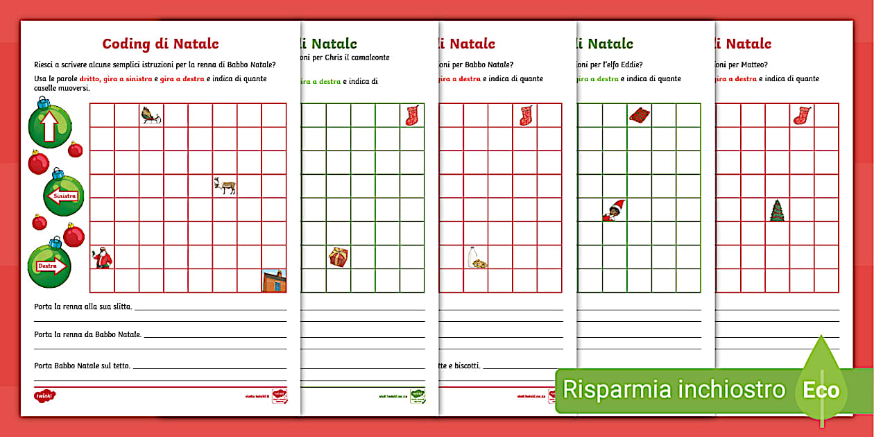 Coding di Natale (Teacher-Made) - Twinkl