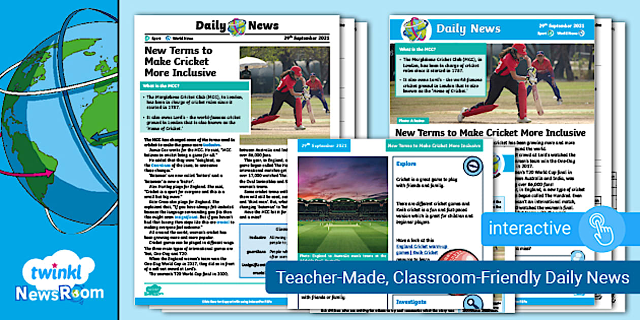 More Inclusive Terms in Cricket | Reading Comprehension