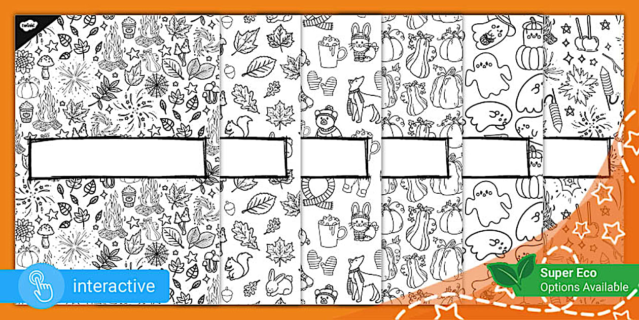 Editable Autumn Doodle Name Pages | Wellbeing Resource