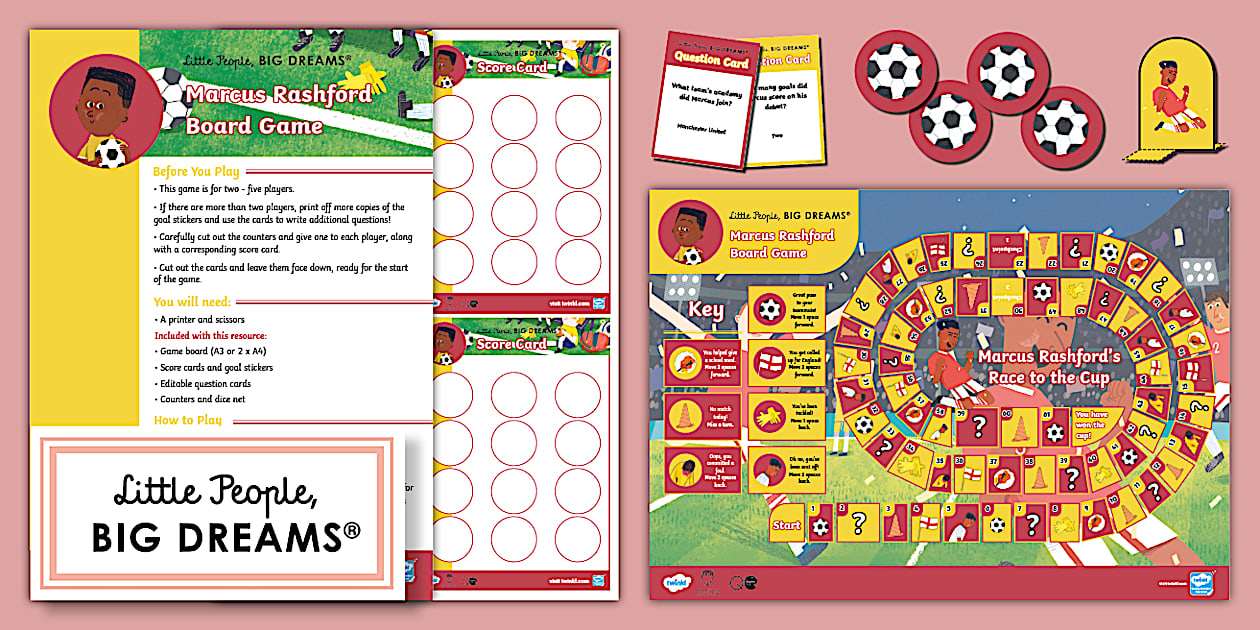 Little People, Big Dreams: Marcus Rashford Board Game