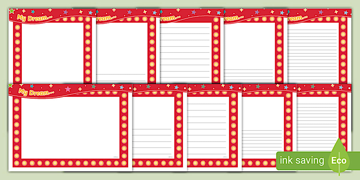 My Dream Mark Making Border Pack (teacher made) - Twinkl