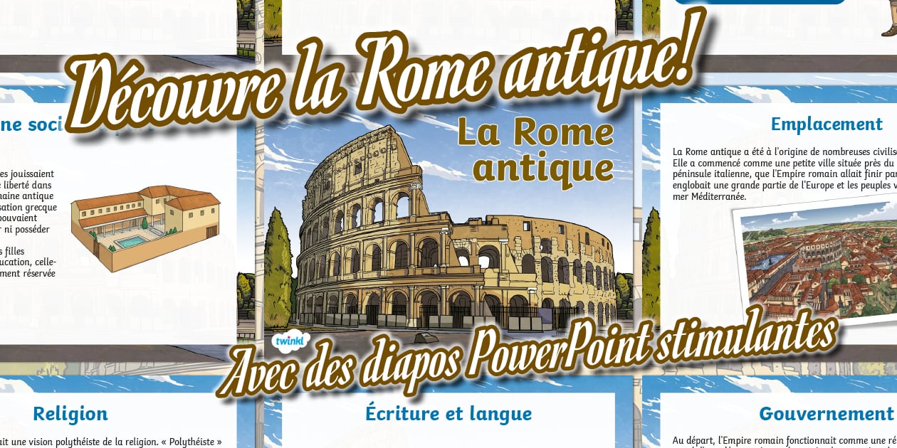 Présentation sur la Rome antique - Twinkl