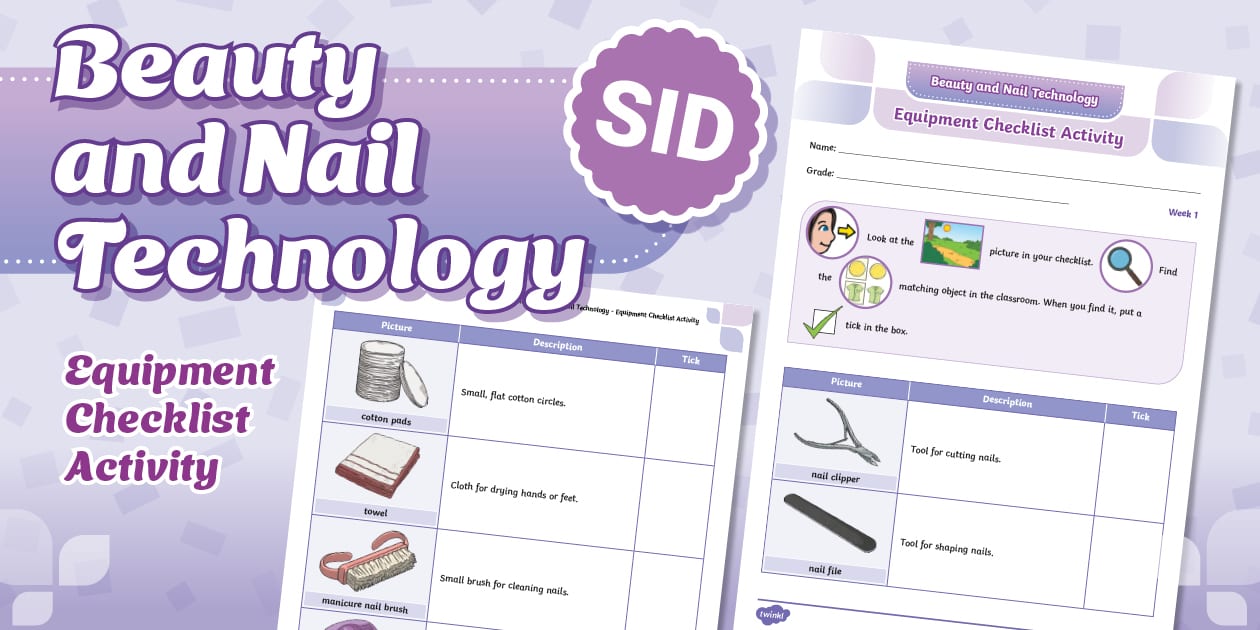 Grade 4 Beauty and Nail Technology - Term 1 - Beauty Equipment Checklist