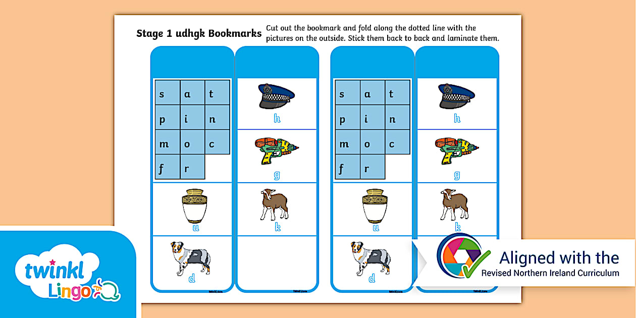 Stage 1 udhgk Bookmarks (teacher made) - Twinkl