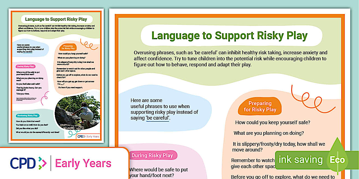 Language to Support Risky Play | Risky Play | CPD | Twinkl