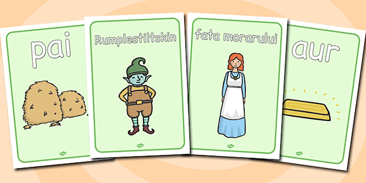 Rumpelstiltskin - Planșe cu imagini și cuvinte - Twinkl