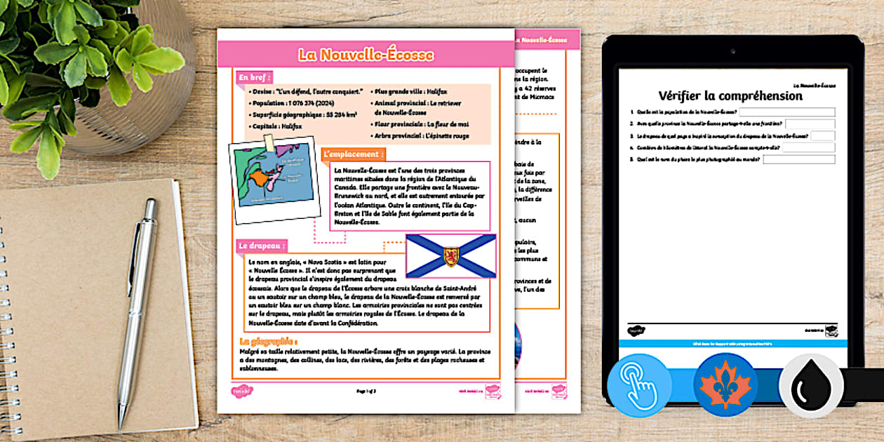 Nova Scotia Interactive Reading Comprehension French